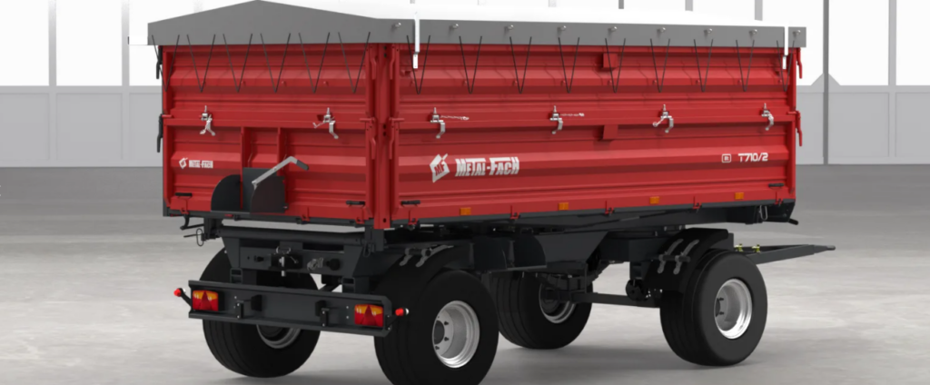 Przyczepa dwuosiowa T710 Metal-fach - Agrorami